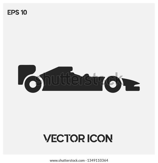 Formula1 Car Vector Icon Illustration Modern 스톡 벡터(로열티 프리) 1349110364 ...