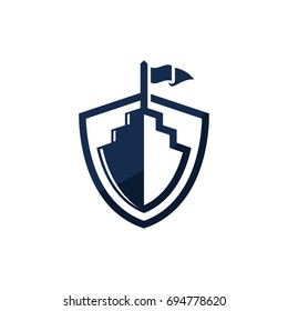 Fort Logo Design Template Stock Vector (Royalty Free) 694778620