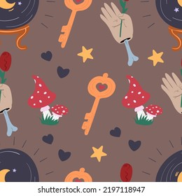 Fortune Telling Key Zombie Hand Vector Stock Vector (Royalty Free ...