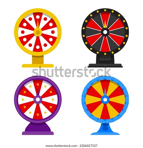 Fortune Wheel Isolated On White Background Stock Vector (Royalty Free ...