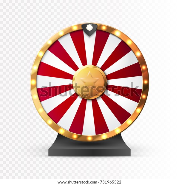 Fortune Wheel Isolated On White Vector Stock Vector (Royalty Free ...