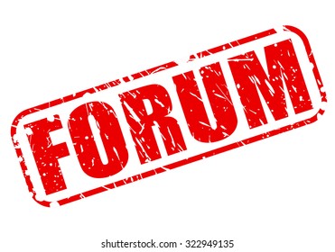Forum Red Stamp Text On White Stock Vector (Royalty Free) 322949135 ...