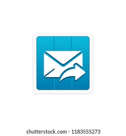 Forward Email App Icon Stock Vector (Royalty Free) 1183555273 ...