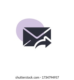 Forward Email Modern Icon Pictogram Stock Vector (Royalty Free ...