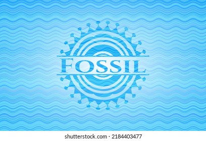 Fossil Water Wave Badge Vector Illustration Stock Vector (Royalty Free ...