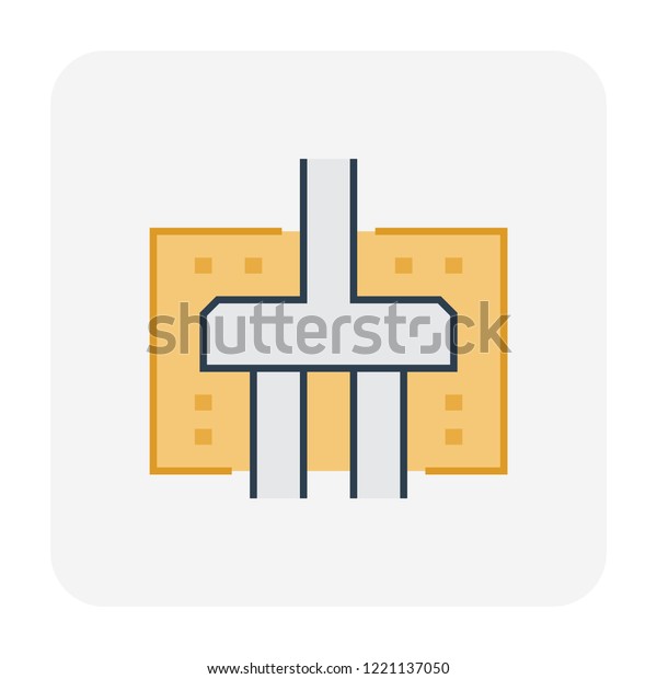Foundation Footing Cross Section View Vector Stock-vektor (royaltyfri ...