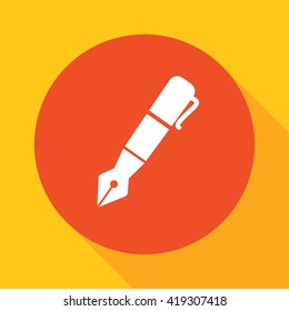 Fountain Pen Icon Stock Vector (Royalty Free) 419307418 | Shutterstock