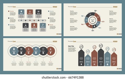 Four Accounting Slide Templates Set Stock Vector (Royalty Free ...