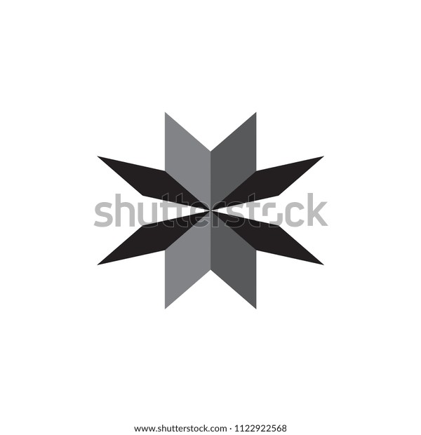 Four Arrow Logo 3d Vector Stock Vector (Royalty Free) 1122922568 ...