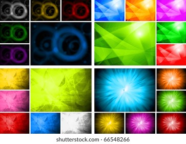 Four Beautiful Abstract Backgrounds Six Colors Stock Vector (Royalty ...