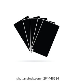 Four Black Color Vector Illustration Stock Vector (Royalty Free ...