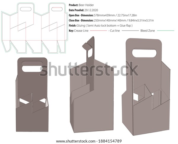 2,654 Carrier Box Template Images, Stock Photos & Vectors | Shutterstock