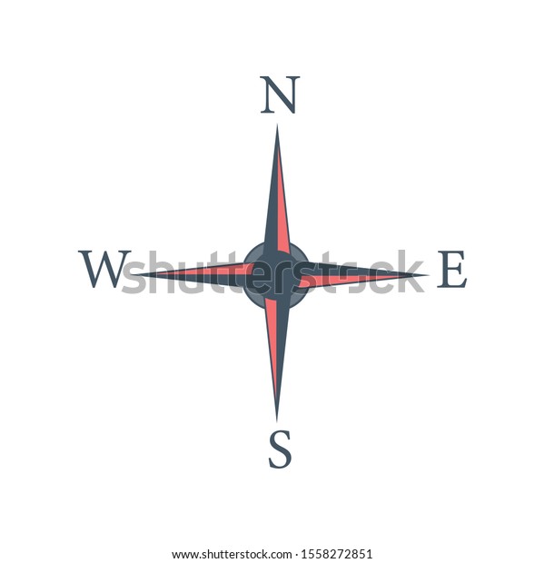 Four Cardinal Directions Cardinal Points Compass Stock Vector (Royalty ...