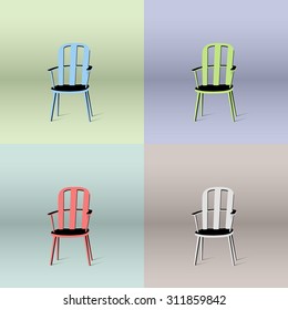 Four Chair Stock Vector (Royalty Free) 311859842 | Shutterstock