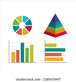 Four Chart Fulcolor Infographic Vector Element Stock Vector (Royalty ...