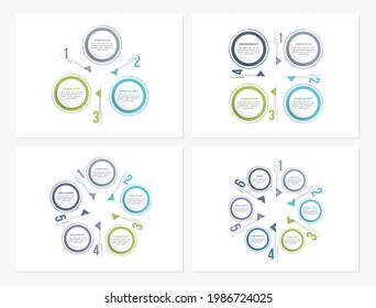 Four Circle Diagram Templates 3 4 Stock Vector (Royalty Free ...