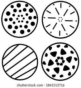 Four Circle Vector Logo On White Stock Vector (Royalty Free) 1841513716 ...