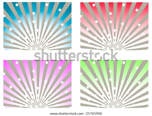 Four Color Background Stars Stock Vector (Royalty Free) 25765906 ...