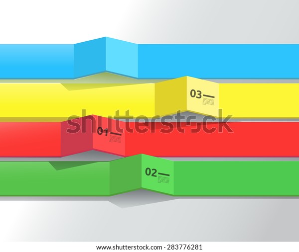 Four Color Combinations Clean Paper Stripes Stock Vector (Royalty Free ...