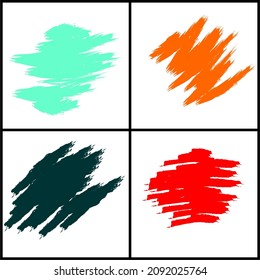 Four Color Paint Splash Vector Stock Vector (Royalty Free) 2092025764 ...