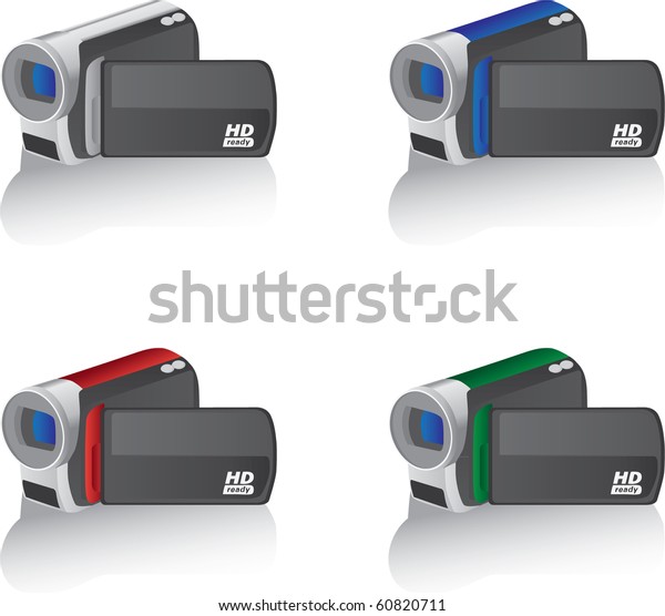 Four Colour Camcorders Vector Illustration Stock Vector (Royalty Free ...