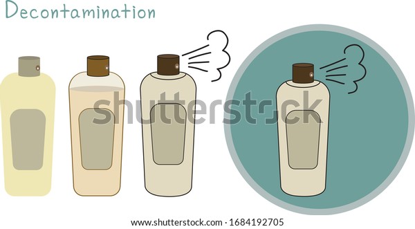 Four Decontamination Icon Stock Vector (Royalty Free) 1684192705 ...