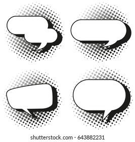 Four Design Speech Bubbles Illustration Stock Vector (Royalty Free ...
