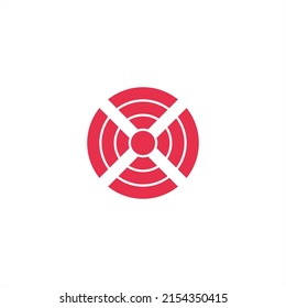 Four Direction Signal Circle Based Logo Stock Vector (Royalty Free ...