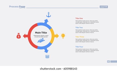 Four Directions Development Slide Template Stock Vector (Royalty Free ...