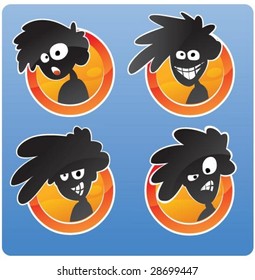 Four Funny Symbols: vector de stock (libre de regalías) 28699447 ...