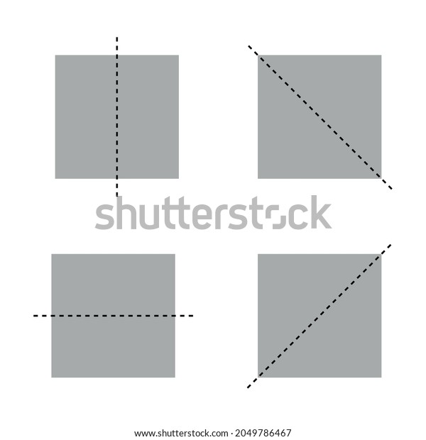 Four Lines Symmetry Square Stock Vector (Royalty Free) 2049786467 ...