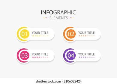 Four Modern Text Box Infographics Elements Stock Vector (Royalty Free ...