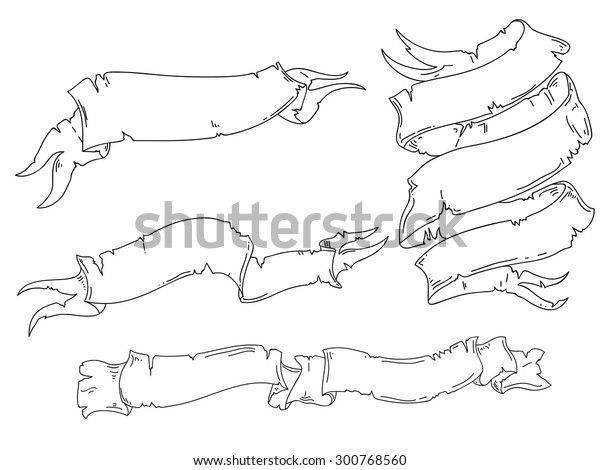 Four Old Style Tattoo Vector Text: เวกเตอร์สต็อก (ปลอดค่าลิขสิทธิ์ ...