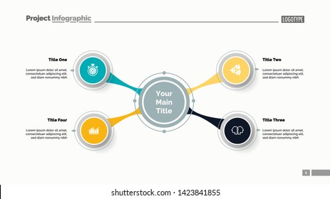 Four Option Diagram Slide Template Business Stock Vector (Royalty Free ...