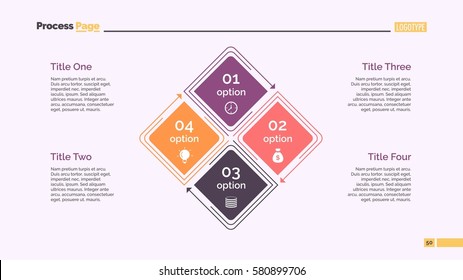 Four Options Diagram Slide Template Stock Vector (Royalty Free) 700822657