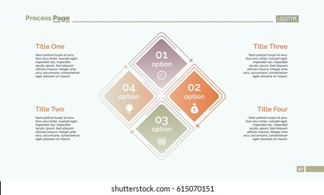 Four Options Diagram Slide Template Stock Vector (Royalty Free) 700822657