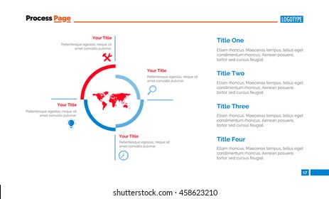 Four Parts Slide Template Stock Vector (Royalty Free) 458623210 ...