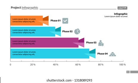 Four Phase Process Bar Graph Design 스톡 벡터(로열티 프리) 1266222769 | Shutterstock