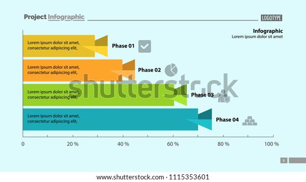 Four Phase Process Bar Graph Design Stock Vector (Royalty Free ...