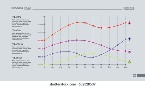 Four Point Charts Slide Template Stock Vector (Royalty Free) 632328539 ...