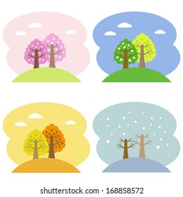 2,501 The four seasons clip art Images, Stock Photos & Vectors ...