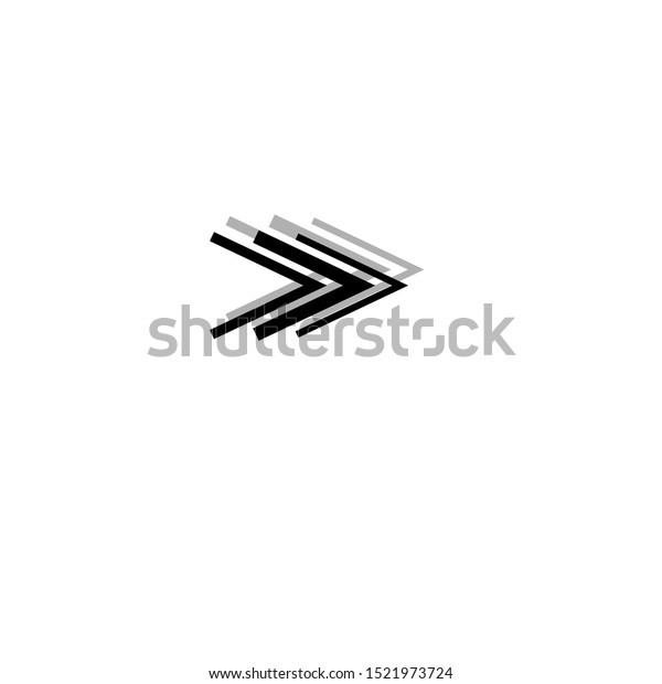 Four Semi Arrows On White Background Stock Vector (Royalty Free) 1521973724
