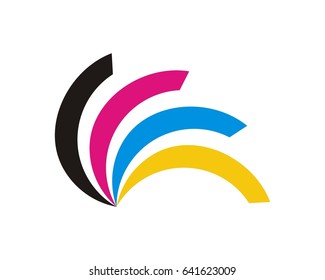 Four Shapes Swash Logo Design Stock Vector (Royalty Free) 641623009 ...