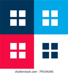 Four Squares List Four Color Material Stock Vector (Royalty Free ...