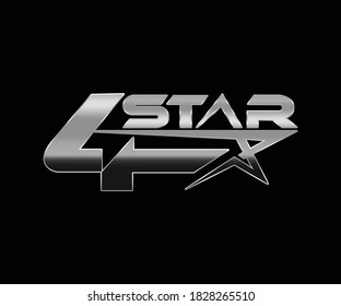 Four Star Logo Stock Vector (Royalty Free) 1828265510 | Shutterstock