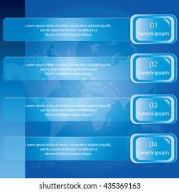 Four Step Banner Diagram Vector Illustration Stock Vector (Royalty Free ...