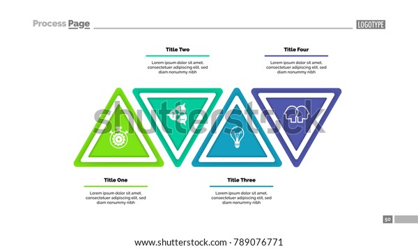 Four Step Triangle Infographic Template Stock Vector (Royalty Free ...