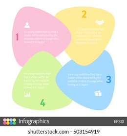 Four Steps Cycle Infographic Layout Concept Stock Vector (Royalty Free ...
