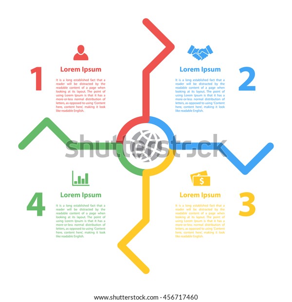 Four Steps Cycle Infographic Layout Concept Stock Vector (Royalty Free ...