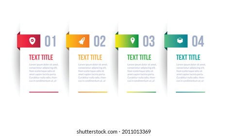 Four Steps Infographic Presentation Banner Stock Vector (Royalty Free ...